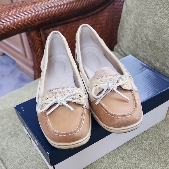 Sperry | Shoes | Sperry Tan Flats Moccasinstyle Loafers | Poshmark